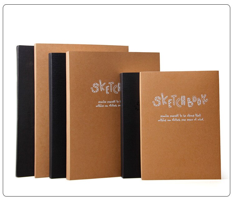 15cmX21cm , A5 Vintage Blank Sketch book , Retro S... – Grandado