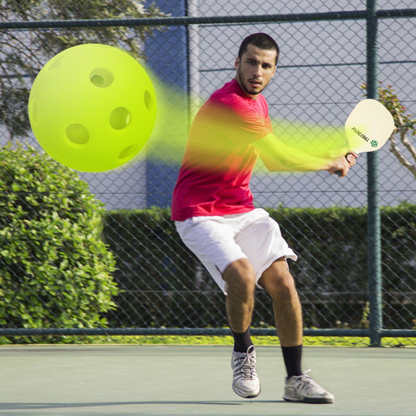 6 Packs 26 Holes Indoor Pickleball Balls for Indoo... – Grandado