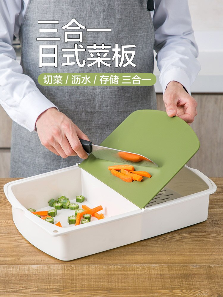 Three-in-one Chopping Board Kitchen Multifunctiona... – Grandado