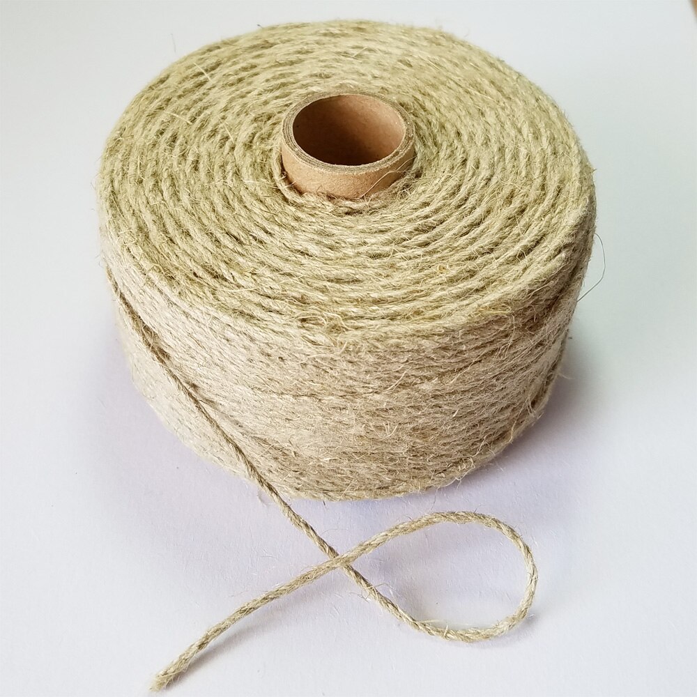 100% Natural linen twine cords 100m/roll macrame r... – Grandado