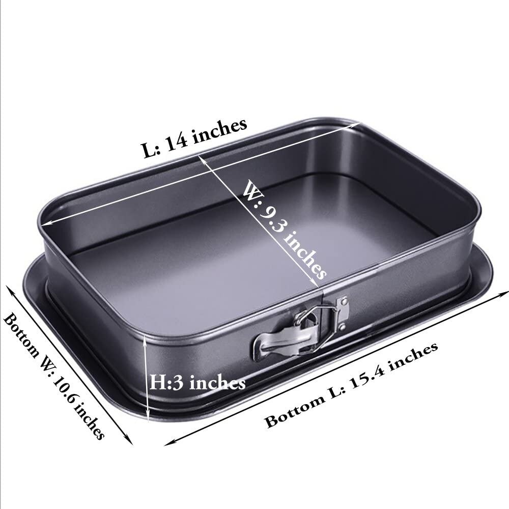 Non-Stick Cheesecake Pan, Springform Pan, Rectangle Cake Pan with ...