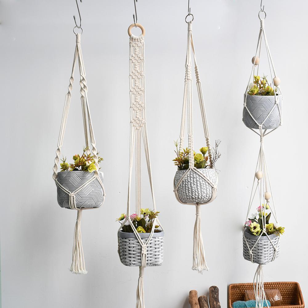 good macrame plant hanger pot hanger pot holder pl... – Grandado