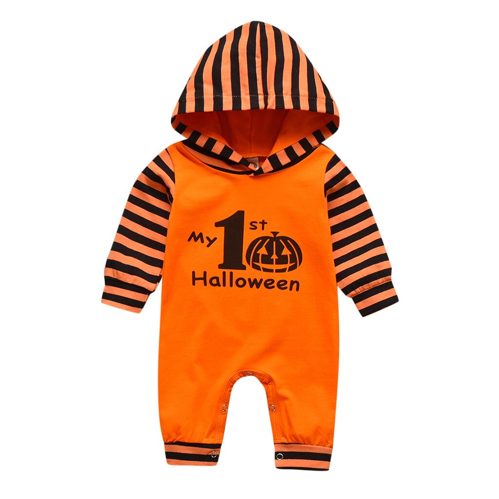 Baby Girls Boys Halloween Pumpkin Clothes Infant R... – Grandado