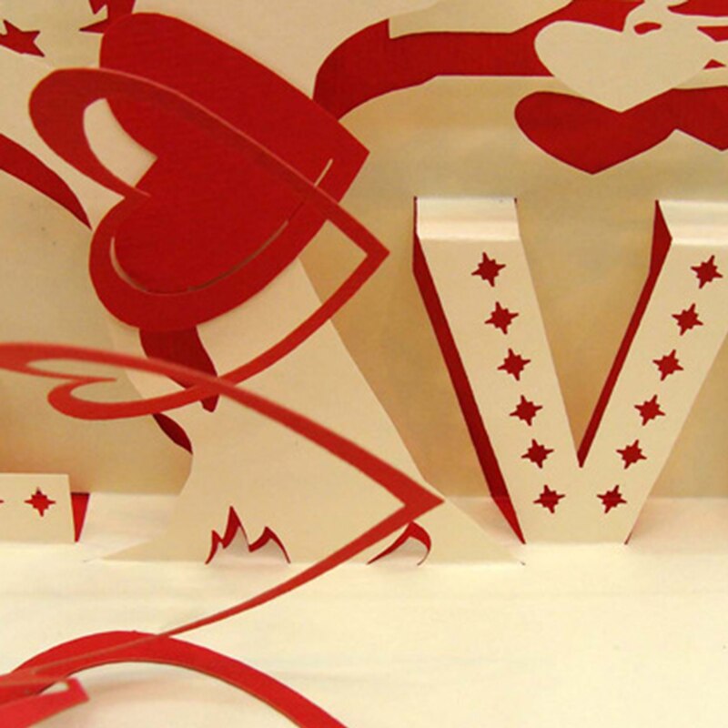 Valentine's Day Card 3D Pops-up Greeting Cards Swe... – Vicedeal