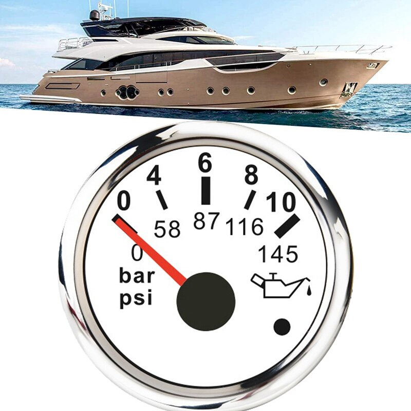 52Mm Pointer Oliedrukmeter Oliedruk Indicator Mete... – Vicedeal