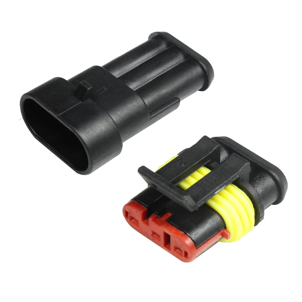 YUNPICAR 5Kit 3 Pin 3 Pin Way Car Waterproof Elect... – Vicedeal