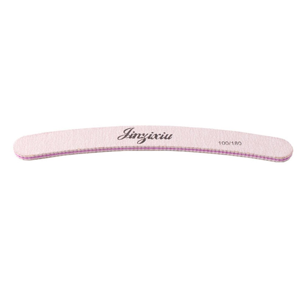 Curved Nail File For Manicure Grey Sandpaper Woode... – Grandado