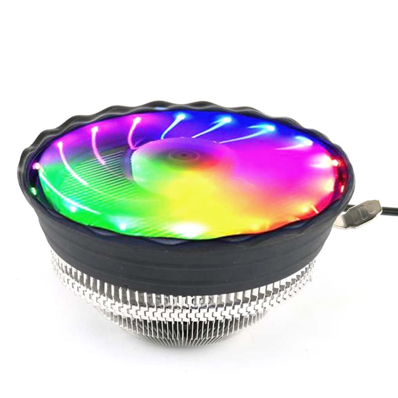 CPU Cooler Radiator Low Noise RGB Glow Cooling Fan... – Grandado