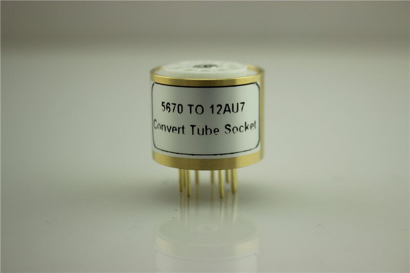 Gold-plated socket 5670 (TOP) to 12AU7 12AX7 12AT7... – Grandado
