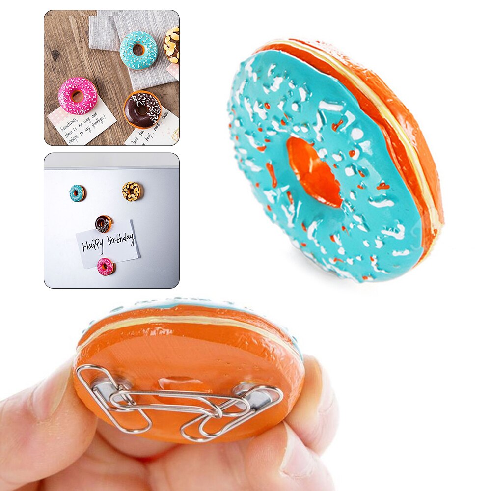 2pcs Cute Doughnut Fridge Message Magnet Sticker S... – Grandado