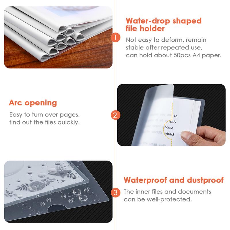 20pcs File Folder Transparent Sliding Bar Holder R... – Grandado