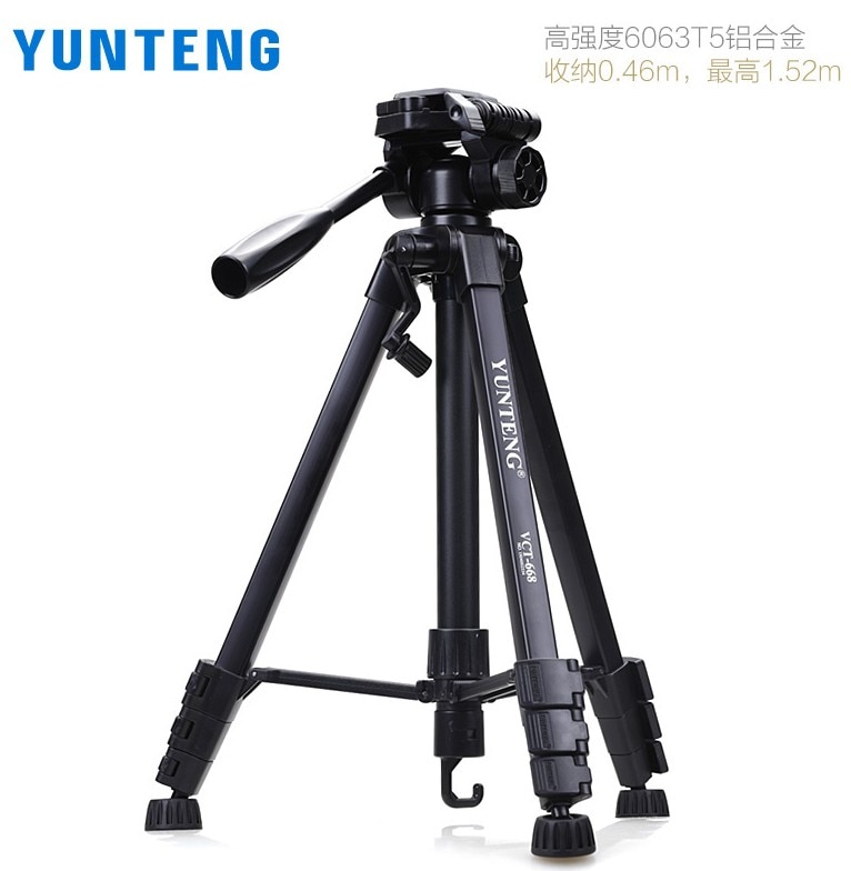 YUNTENG VCT-668 Tripod with Damping Head Fluid Pan... – Vicedeal