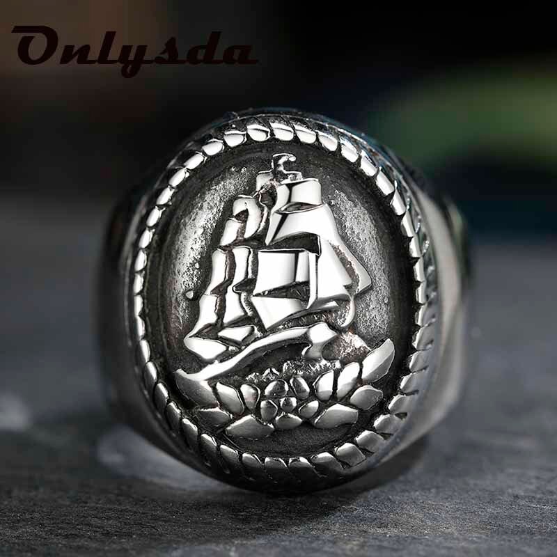 Vintage Gothic Zeilboot Ringen Voor Mannen Zeilen ... – Vicedeal