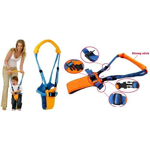 Moby Baby Moon Walk Baby Walker (Blauw-Orange) – Grandado