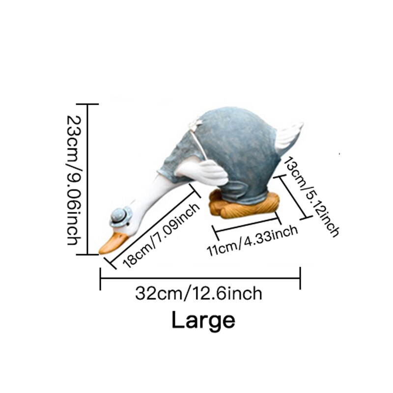 Leuke Eend Ornamenten Hars Kunstmatige Familie Een... – Grandado