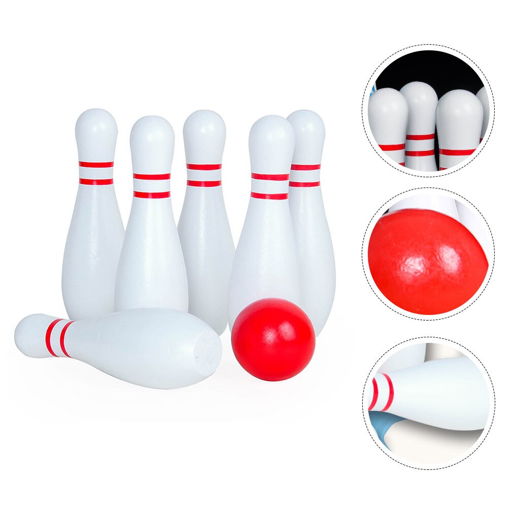 1 Set Children Bowling Ball Set Wooden Bowling Gam... – Grandado
