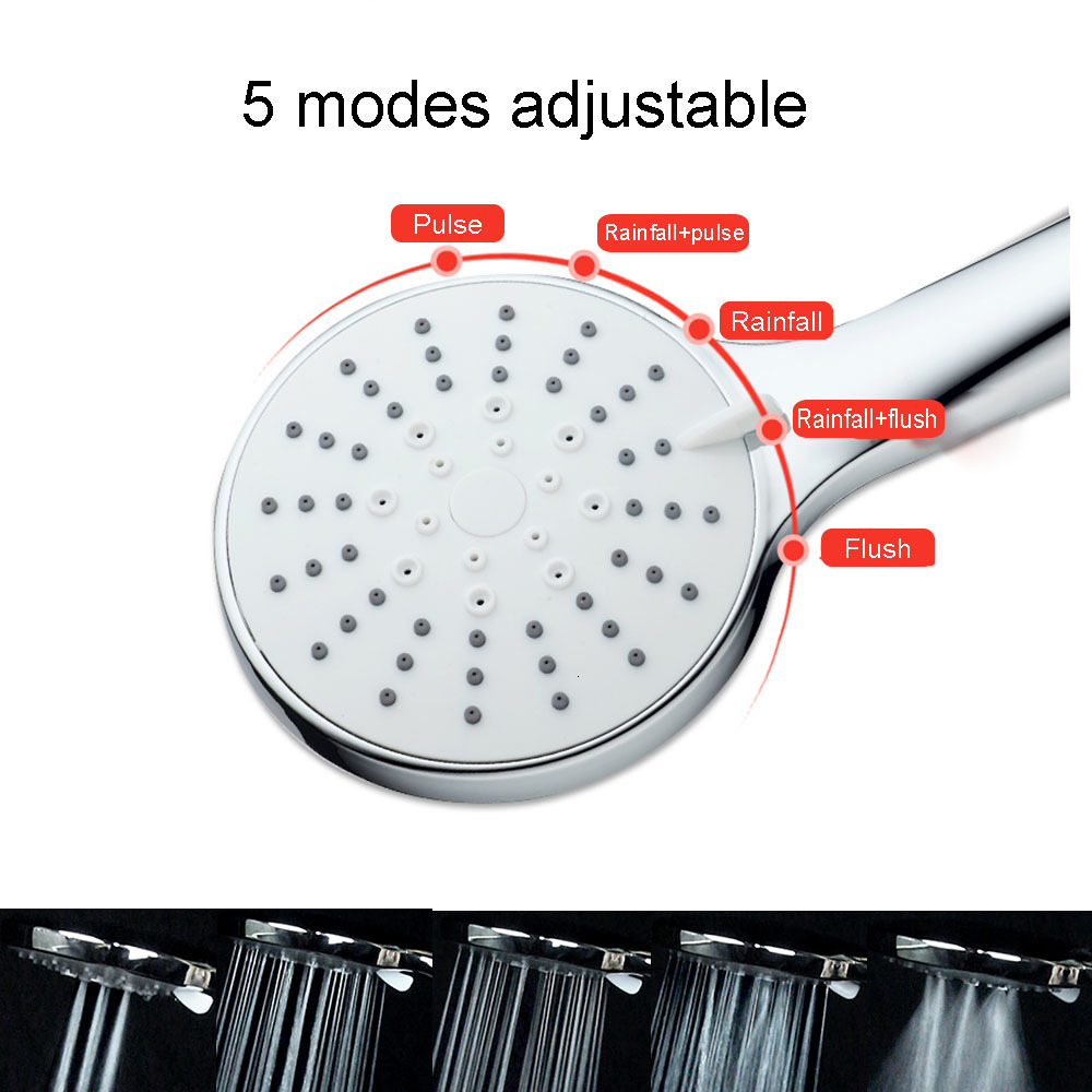 Zhang Ji 5 Function Shower Head Silica Gel Multila... – Grandado