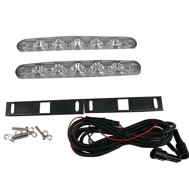 2Pcs DC 12V 6 LED Car Daytime Running Lights Car-s... – Grandado