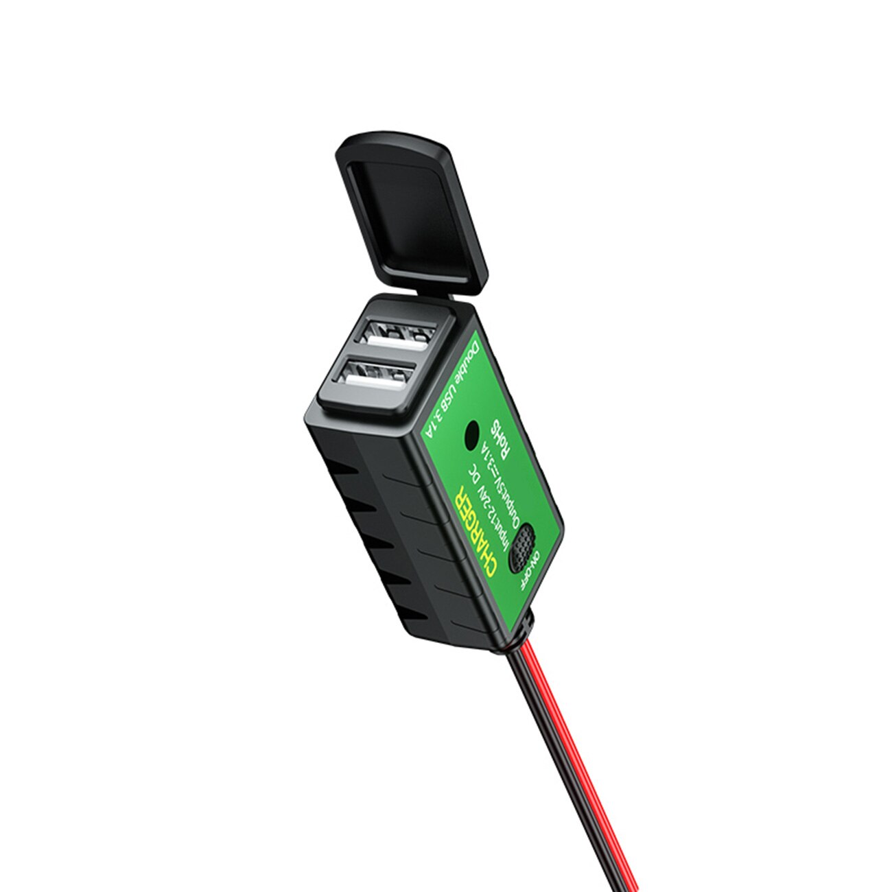 Motorfiets Lader 12V 3.1A Sae Naar Dual Usb Waterd... – Vicedeal
