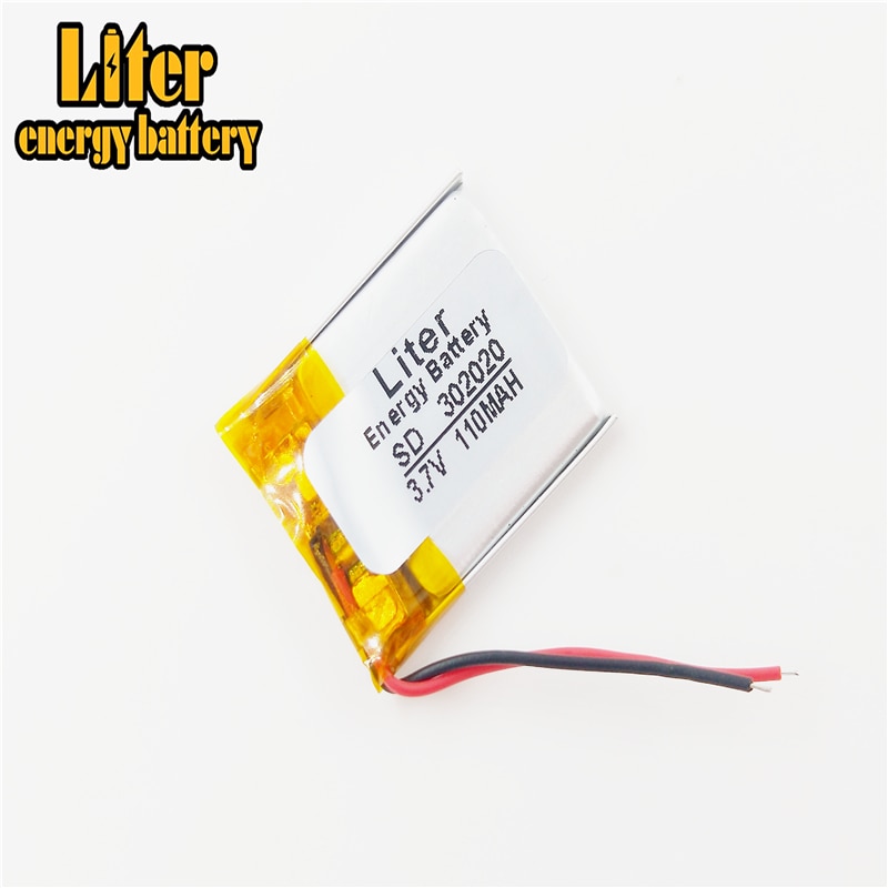 3.7V 110mAh 302020 Lithium Polymer Li-Po li ion Re... – Grandado