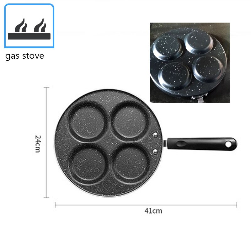 Maifan Stone Cookware 4 Hole Fried Egg Burger Pans... – Grandado