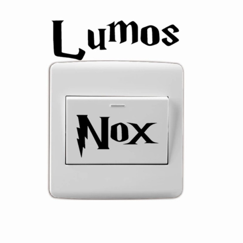 Classic Lumos Nox magic Wall Sticker kids rooms Sw... – Grandado