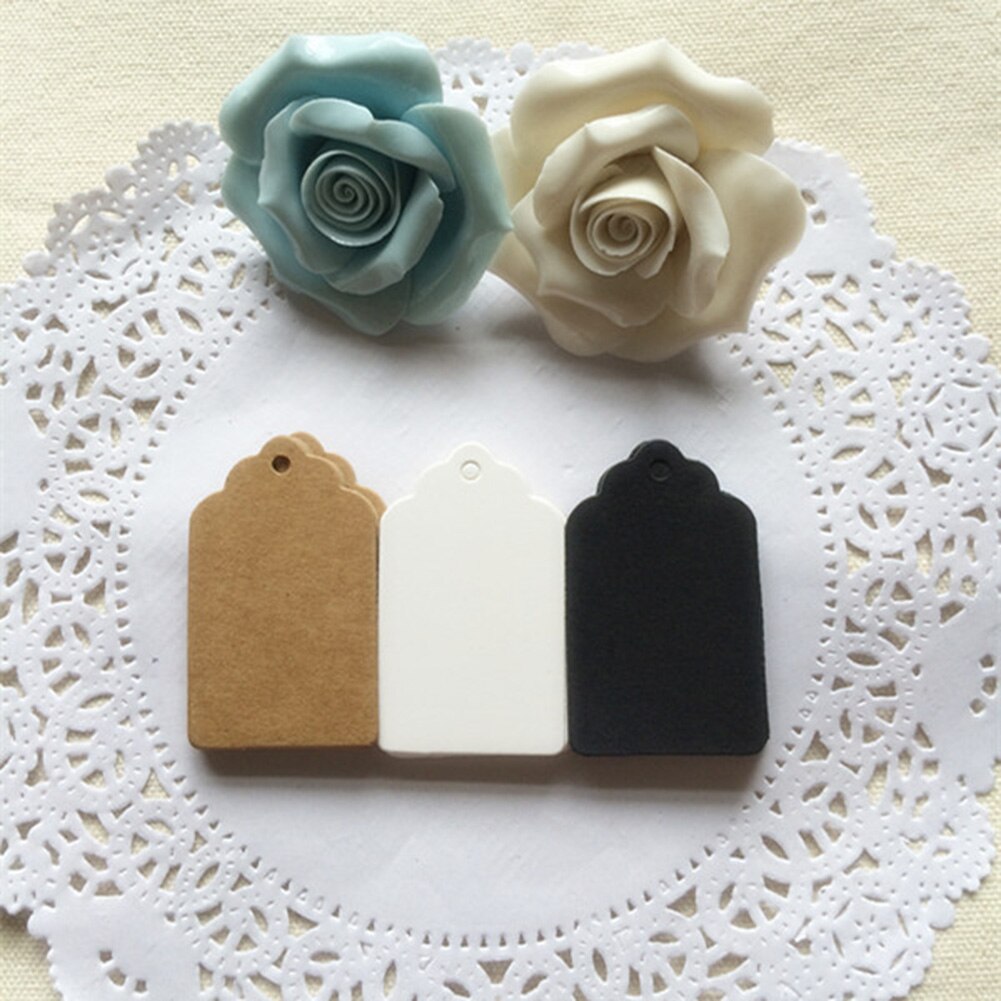 100pcs Paper Store DIY Price Label Blank Tag Hang ... – Vicedeal
