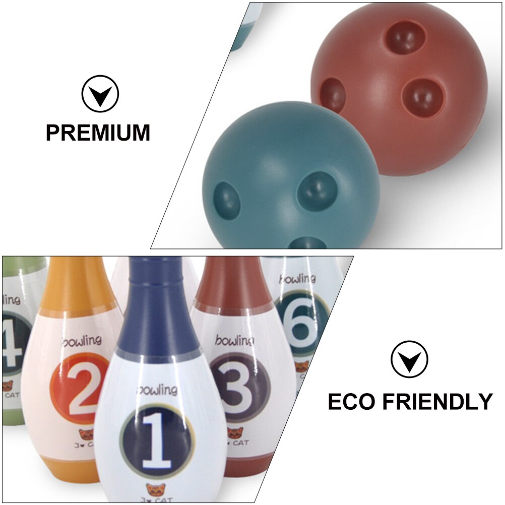 1 Set Mini Bowling Game Supplies Plastic Kid Bowli... – Grandado