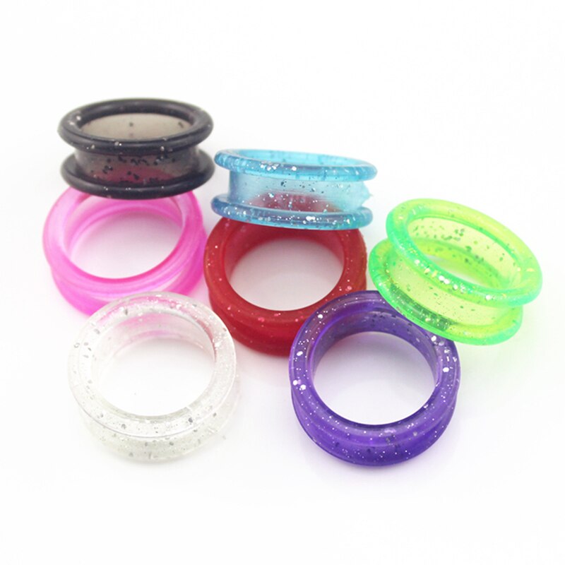 10pcs Silica gel hair scissors ring cutting barber... – Grandado
