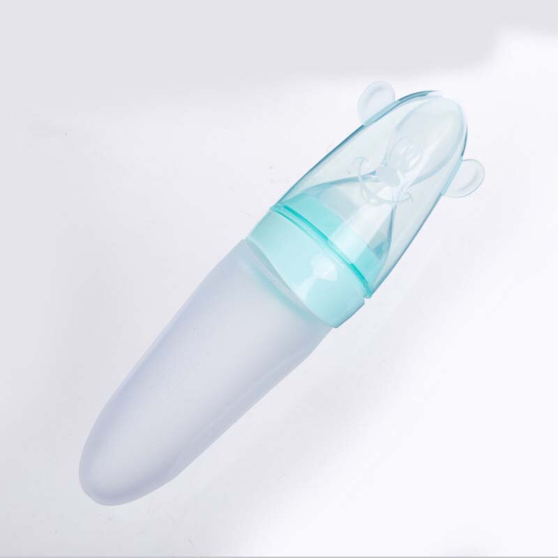 Baby Knijpen Lepel Siliconen Fles 90ml Kalebas-vor... – Grandado