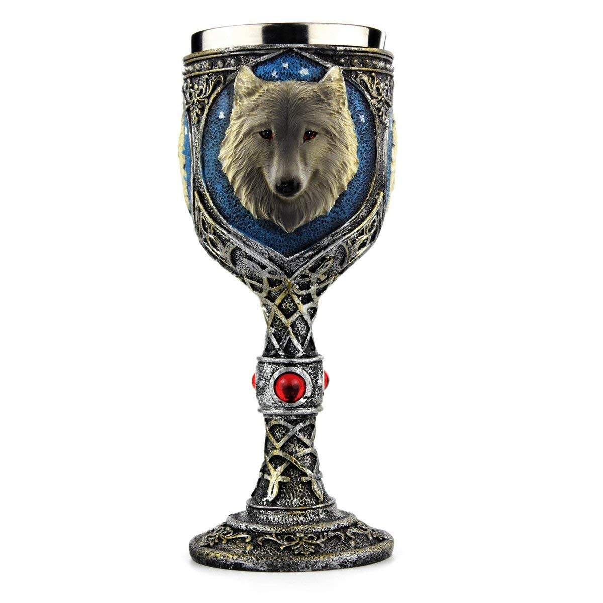 Wolf head shape stainless steel goblet Wolf Goblet... – Grandado
