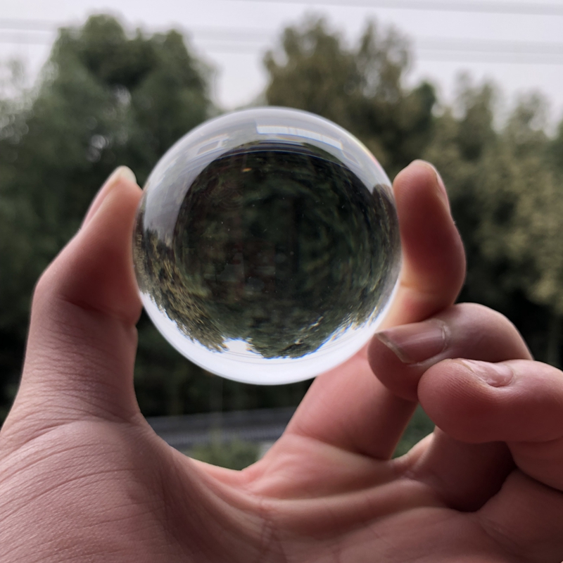 Half A Crystal Glass Ball hemispheroidal (65MM) Co... – Grandado