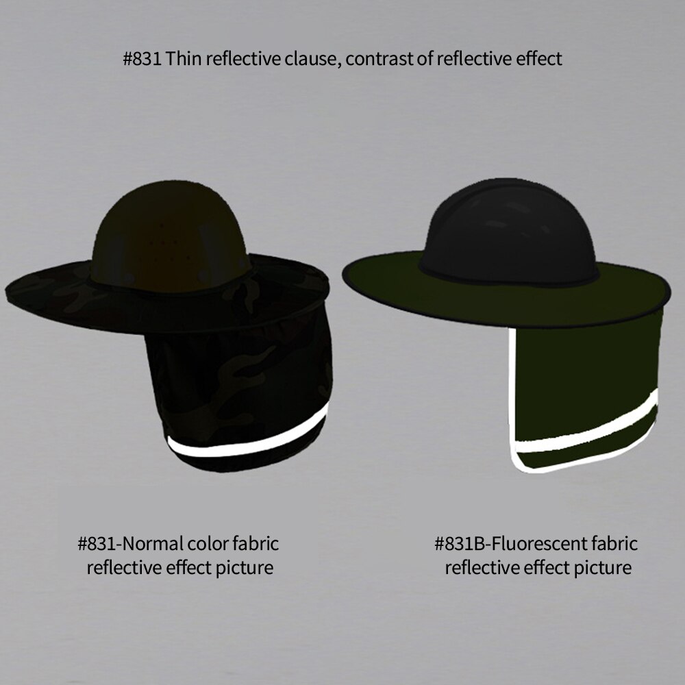 Washable Reflective Sunshade for Hard Hats with Ve... – Vicedeal