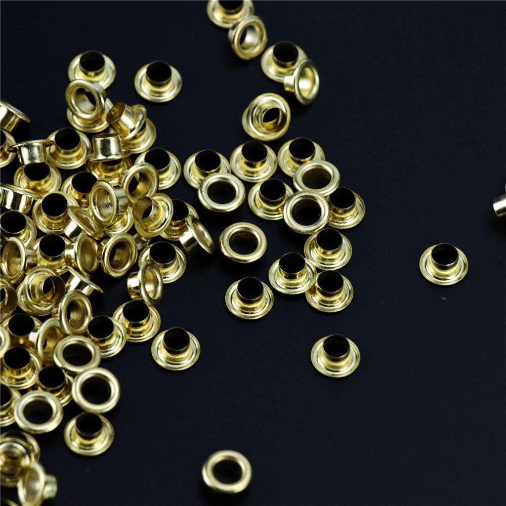 100PCs Gold Color Metal Eyelets DIY Scrapbooking E... – Grandado