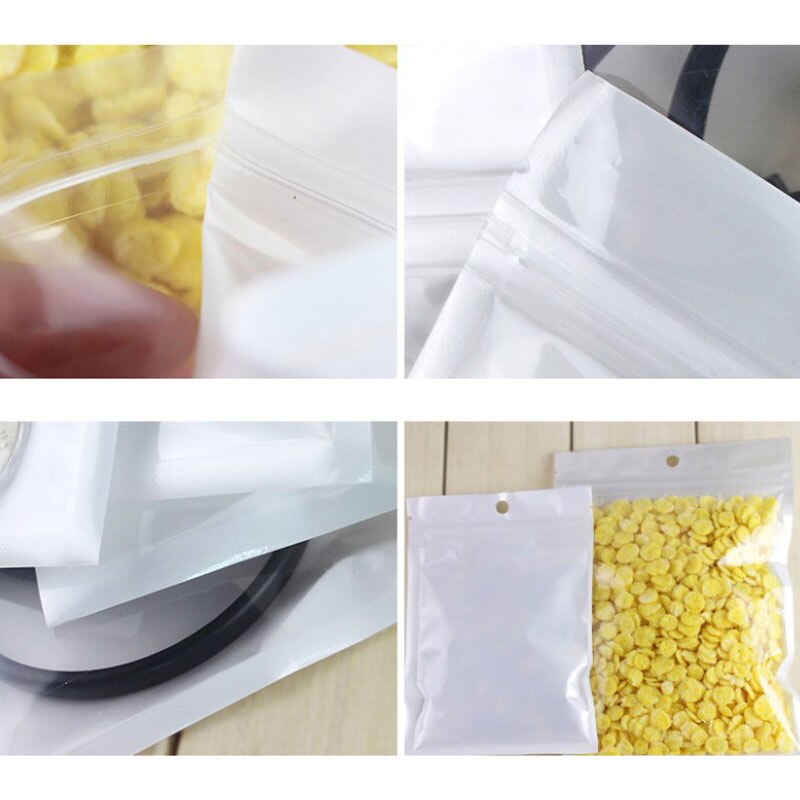 White translucent BOPP pearl film ziplock Teabag p... – Vicedeal