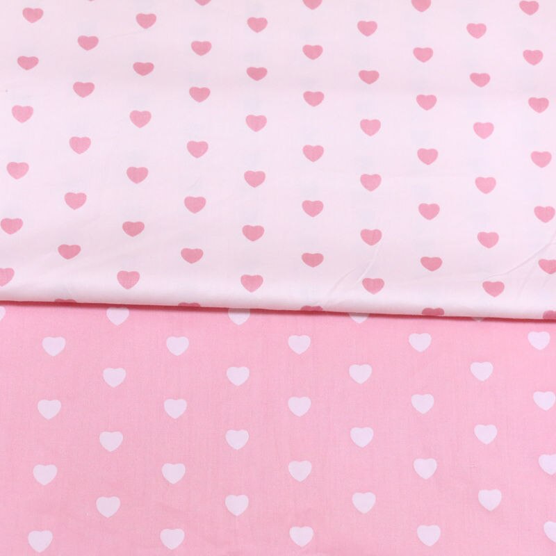 Delicate 1/2 Meter X 160 Cm Mooie Roze Hart 100% K... – Vicedeal