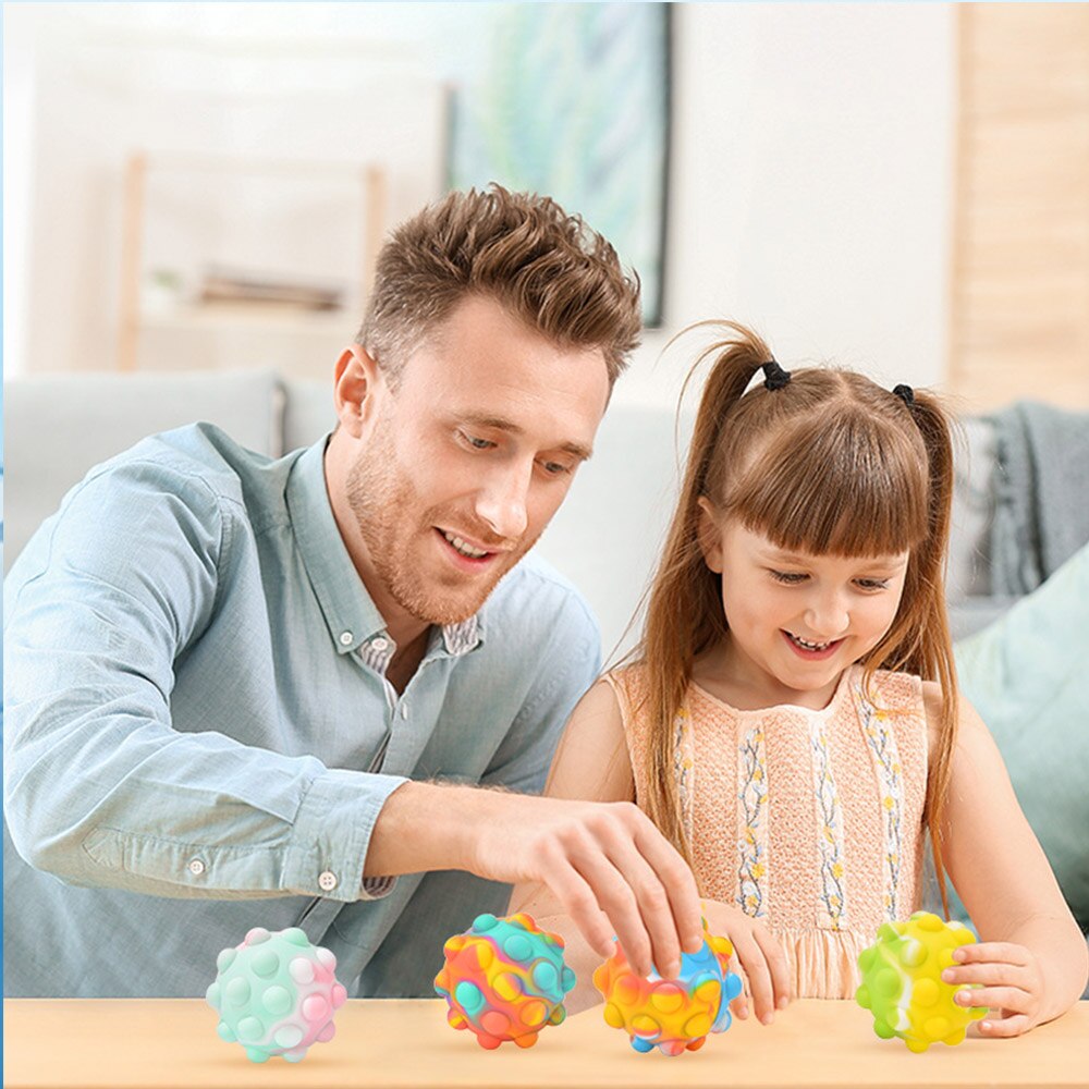 3D Stress Ball Popite Silicone Bubble Decompressio... – Grandado