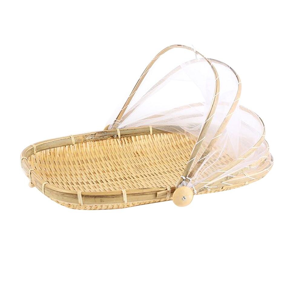 1Pc Hand Woven Bug Proof Basket Dustproof Picnic B... – Grandado