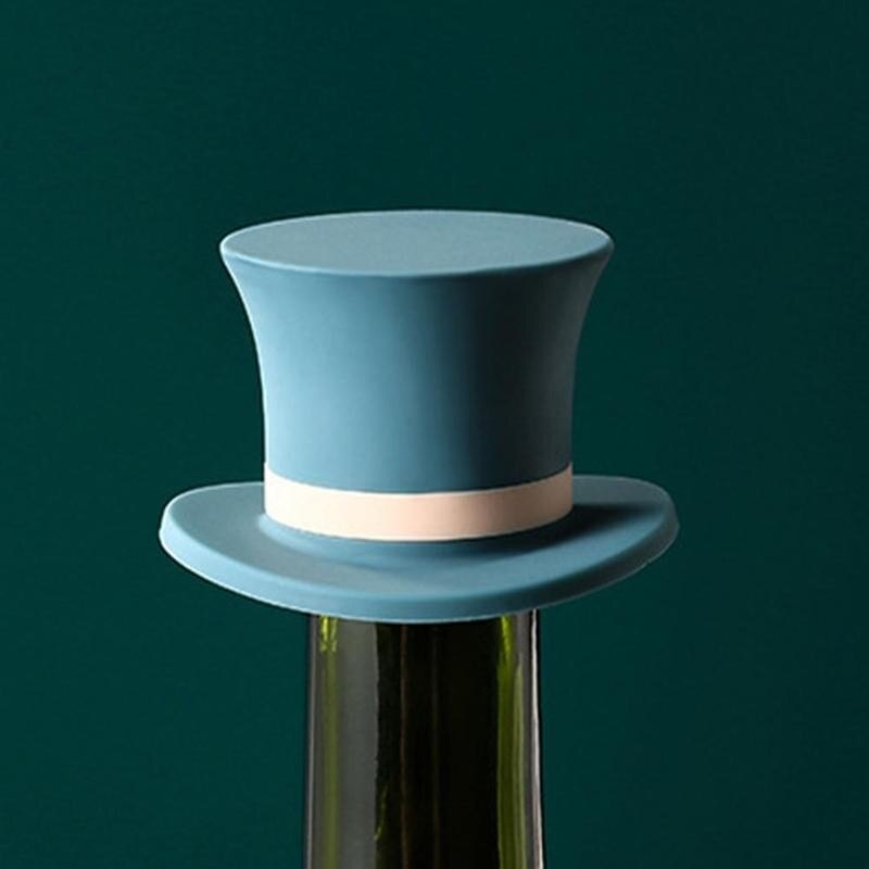 Silicone Wine Stopper Top Hat Shape Bottle Stopper... – Grandado