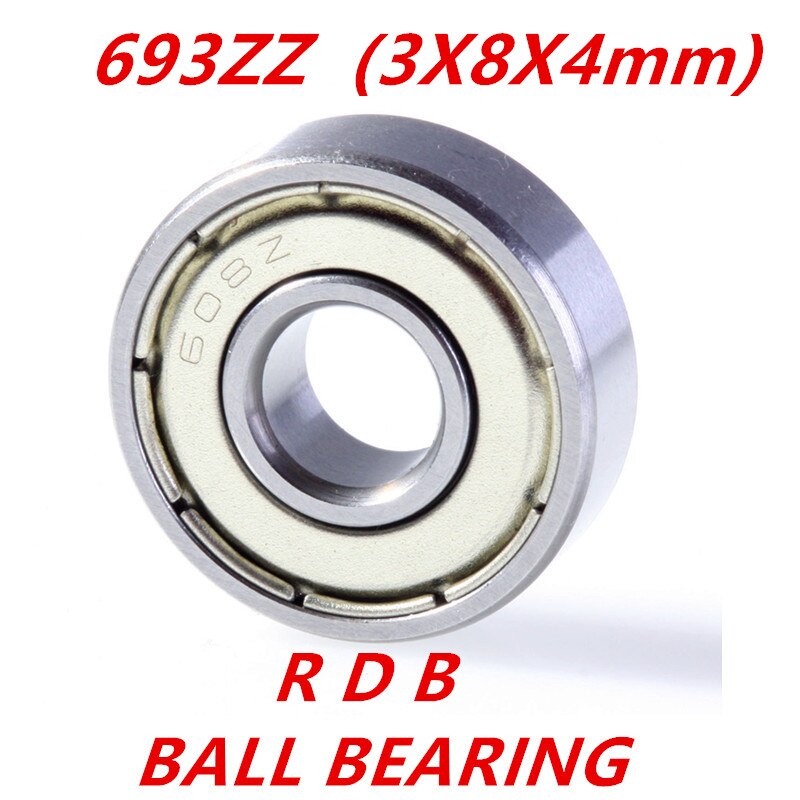 10 pcs 693ZZ Bearing 3x8x4 mm Miniature 693 ZZ Bal... – Grandado