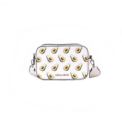 LITTHING Fruit Avocado Handbag Small Box Shape Shoulder Bag Strawberry ...