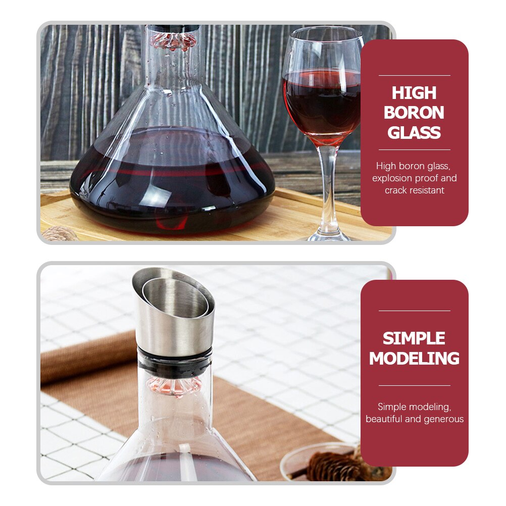 Waterfall Style Decanter Glass Decanter for Bar Di... – Grandado