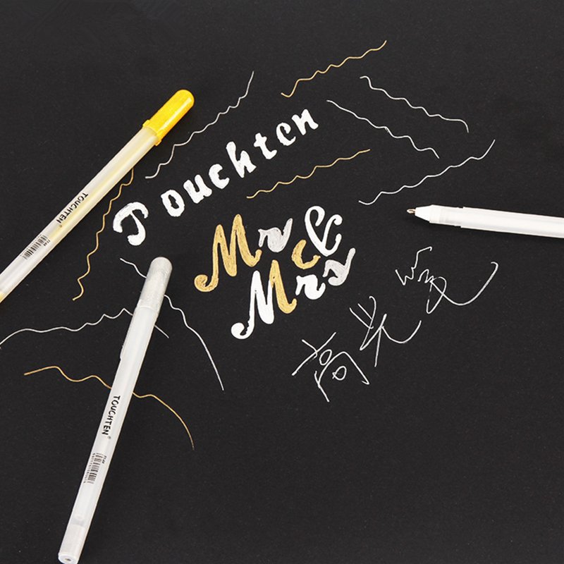 White Highlight Drawing Marker Pen Black Paper Pai... – Grandado