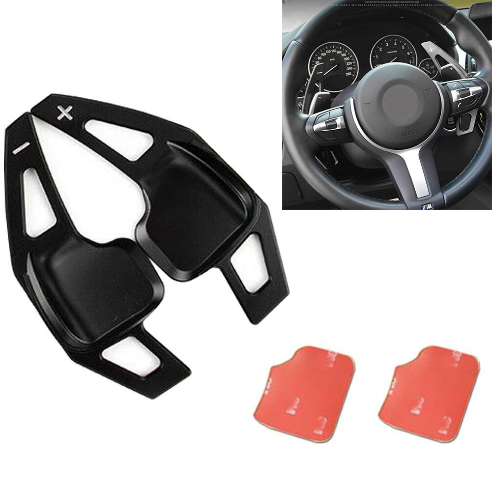 2 st bil ratt paddel förlängare shifter svart alum... – Grandado