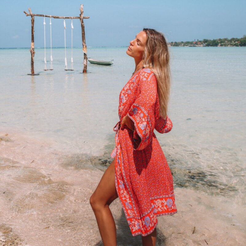 Boho Queens Vintage Chic Women Floral Print Sashes... – Grandado