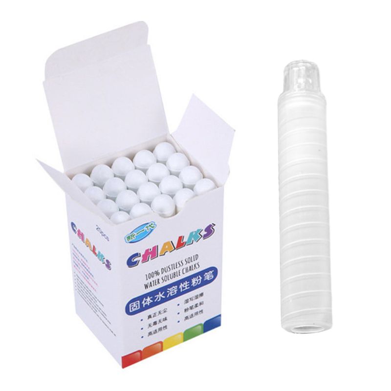 Dustless Chalk 20Pcs Dustless White Drawing Chalk ... – Grandado