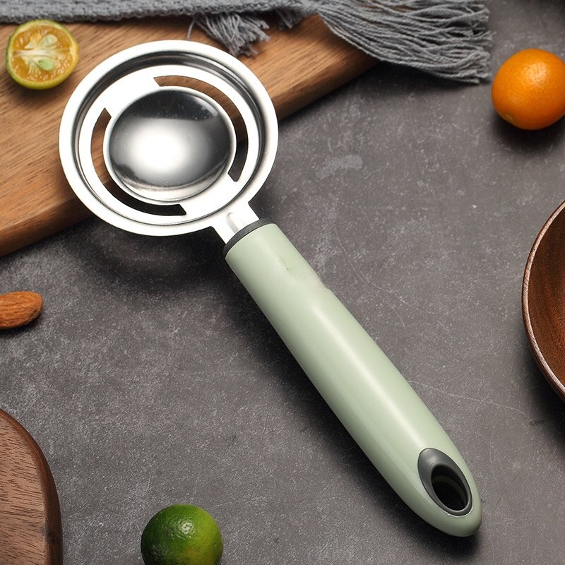 novelty egg separator Handheld long handle stainle... – Grandado