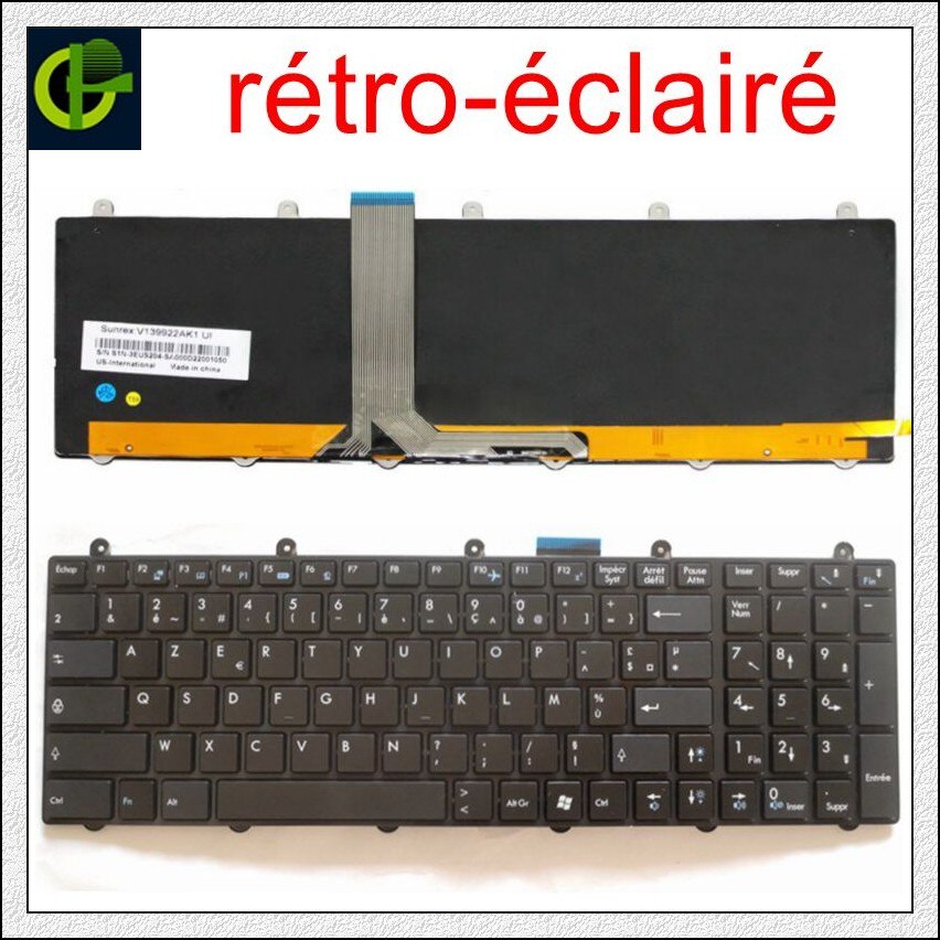 Frans verlicht azerty-toetsenbord voor msi gp60 g... – Vicedeal