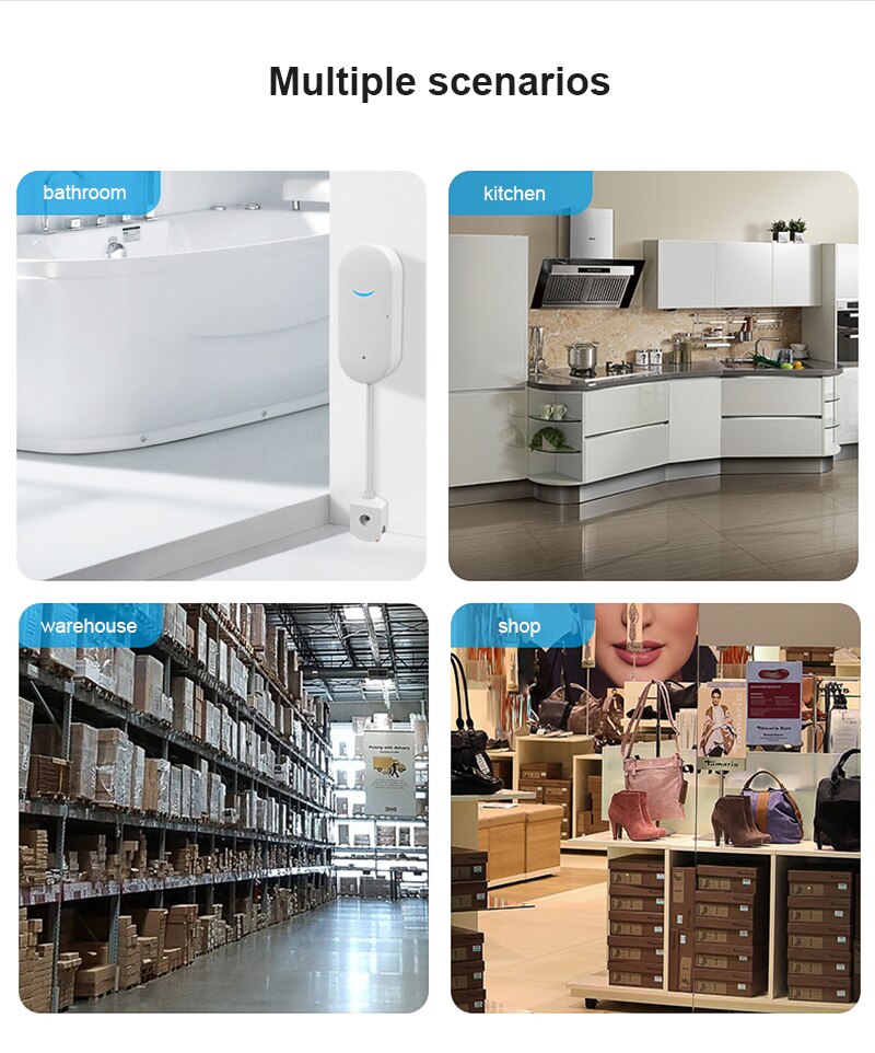 Water Leakage Sensor WIFI Leak Level Alarm Detecto... – Grandado