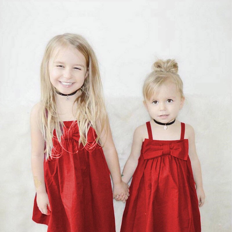 Summer Baby Girls Sundress Toddler Bowknot Short M... – Grandado